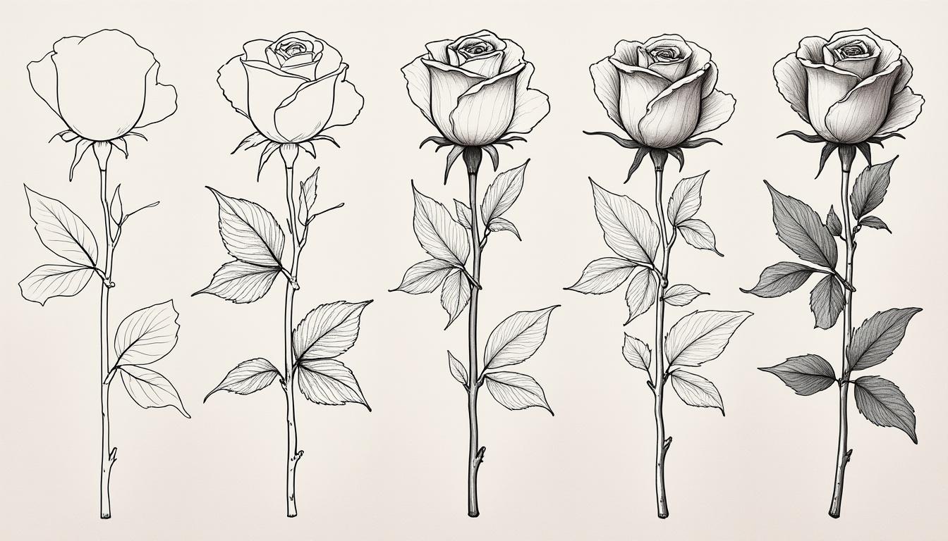 Dessiner une fleur facilement : guide étape par étape